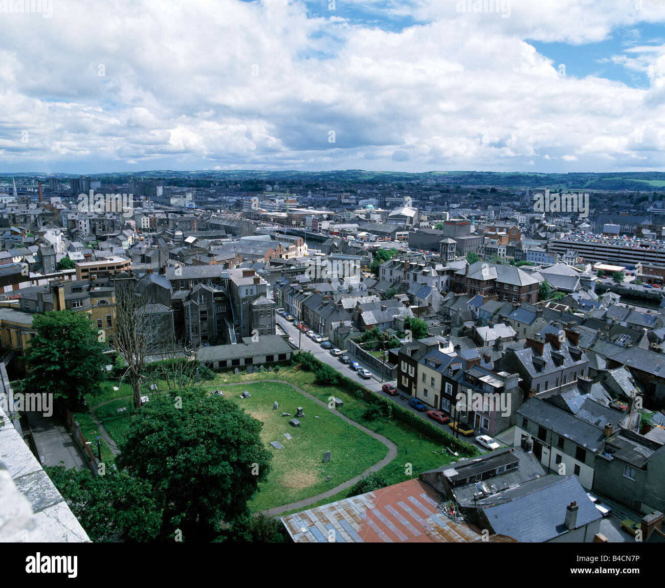 high view of irelands second largest city Stock Photo - Alamy
