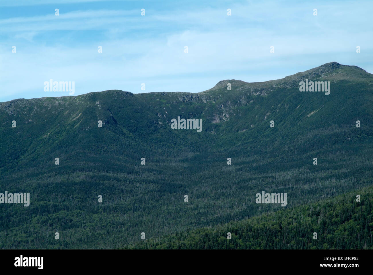 Mount Washington from Mount Isolation during the summer months in the ...