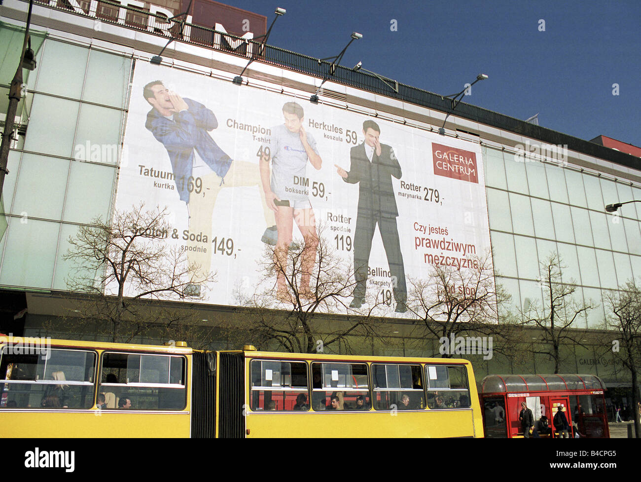 A large billboard on a shopping center, Warsaw, Poland Stock Photo - Alamy