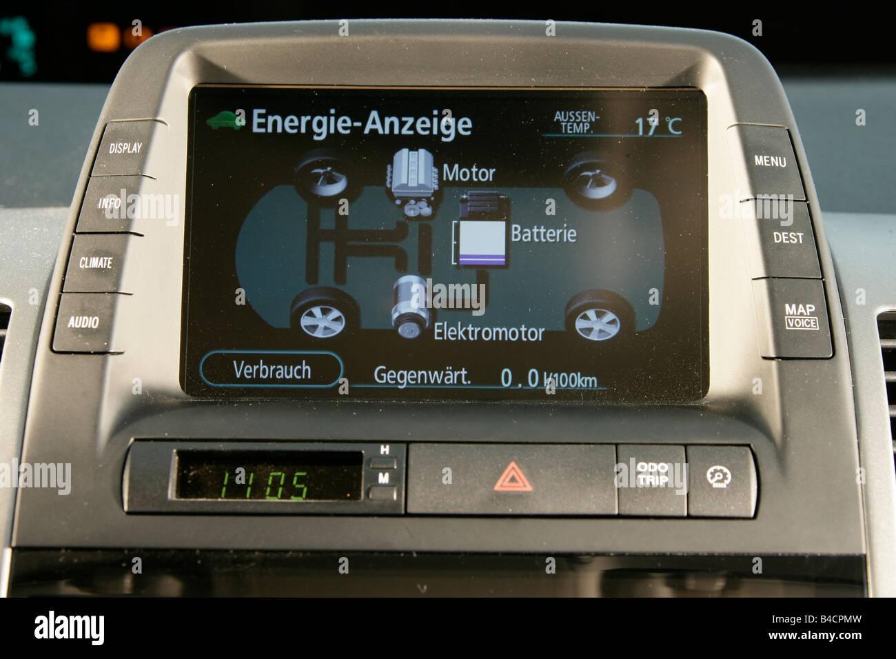 Toyota Prius, model year 2006-, silver, Detailed view, Interior view ...
