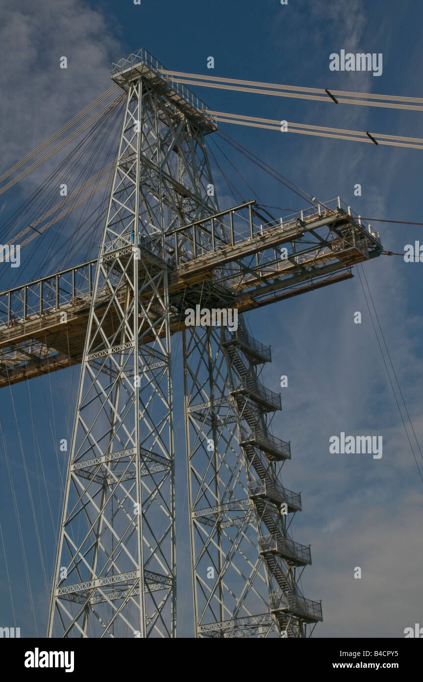 The main framework of the steel built Transporter Bridge in Newport ...