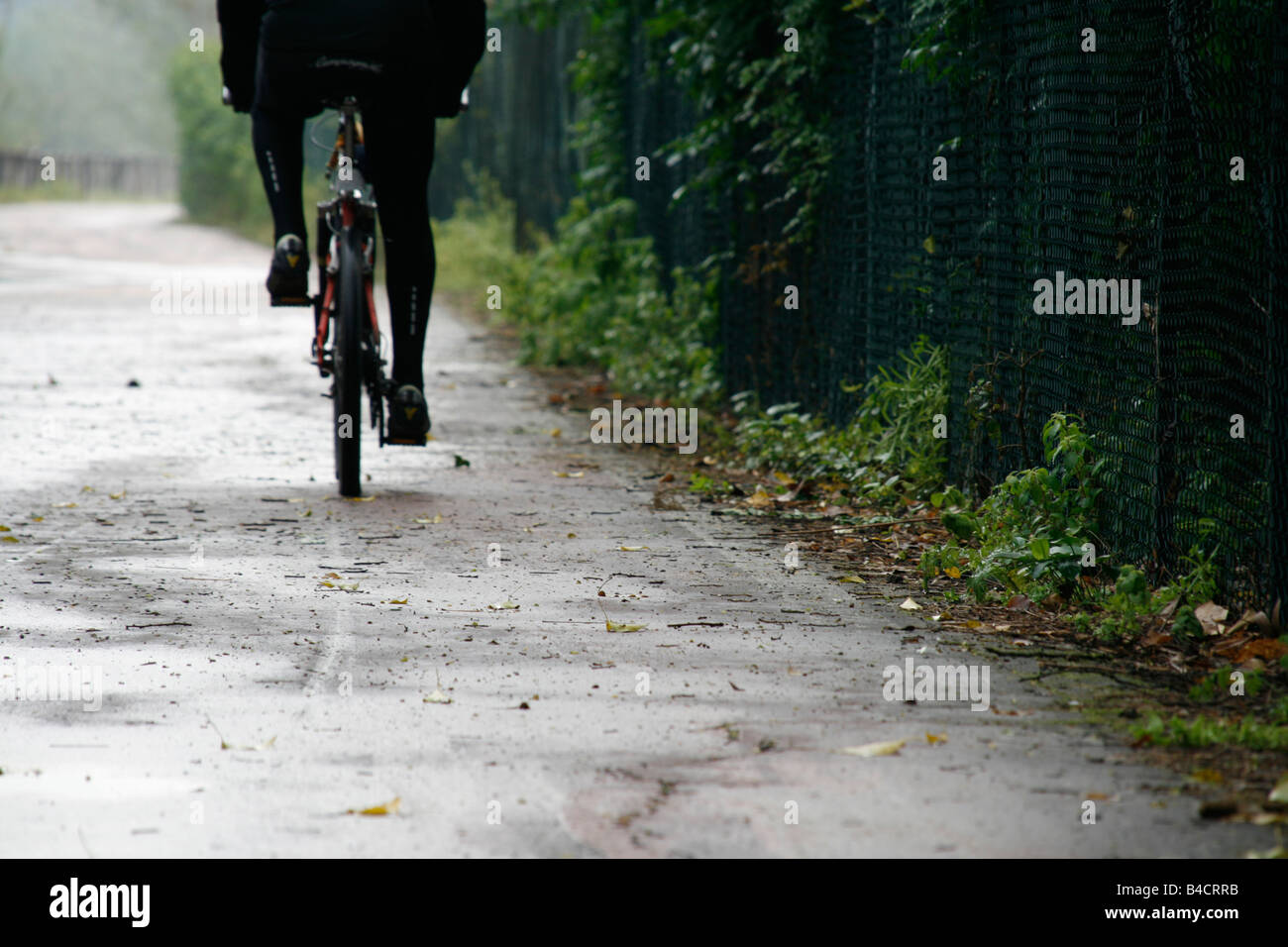 person riding bike on rural cycle path in country Stock Photo - Alamy