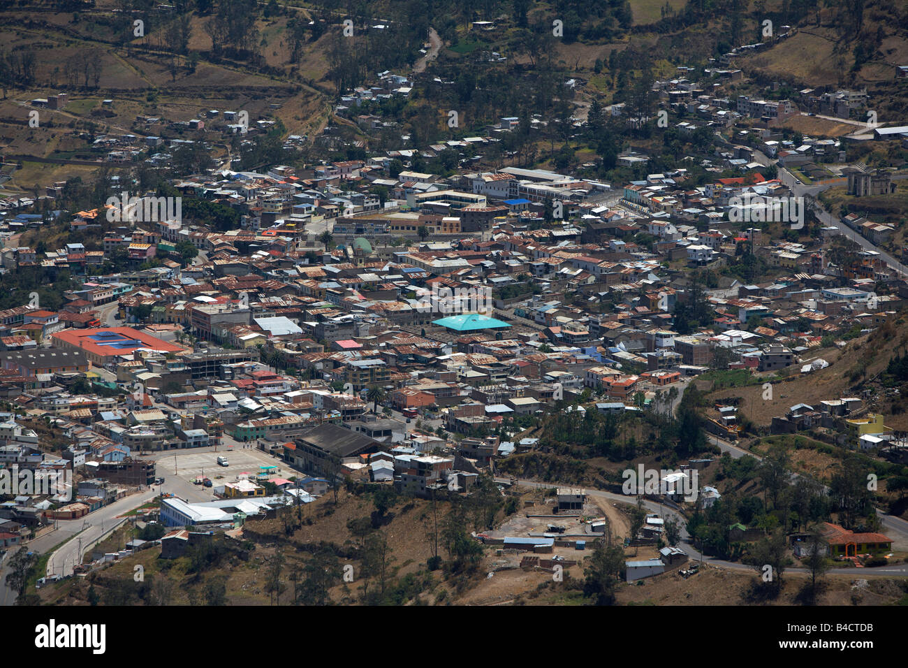 Small village in Andes Mountains, Alausi, Ecuador Stock Photo - Alamy