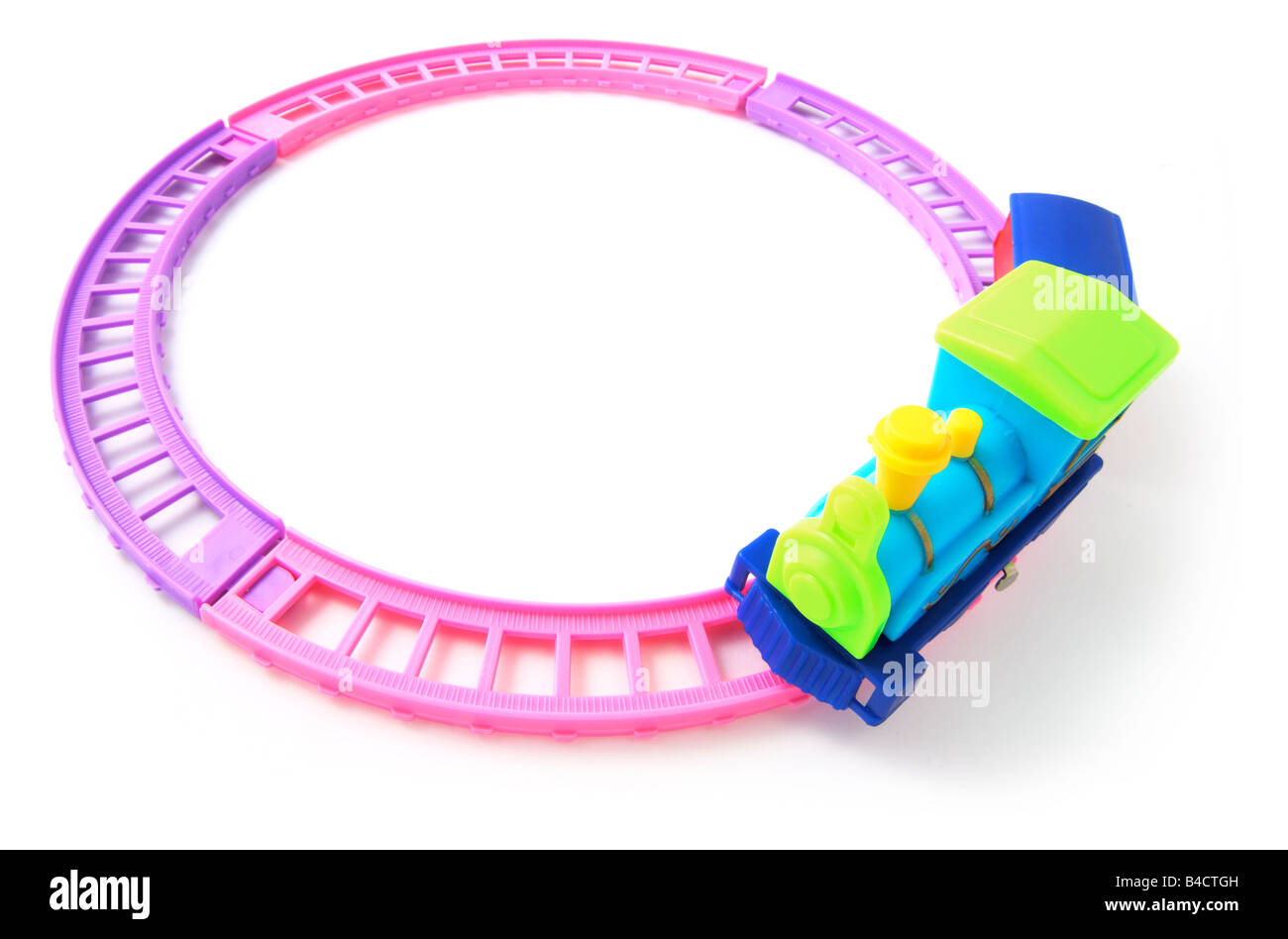 Train toy circle hi-res stock photography and images - Alamy