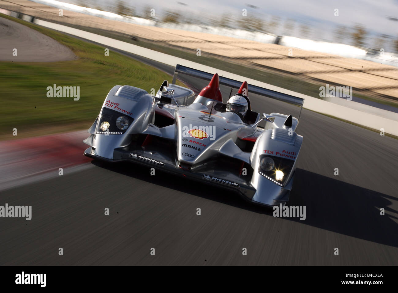 Audi R10 TDI, model year 2006-, Le Mans, racing approx., silver ...