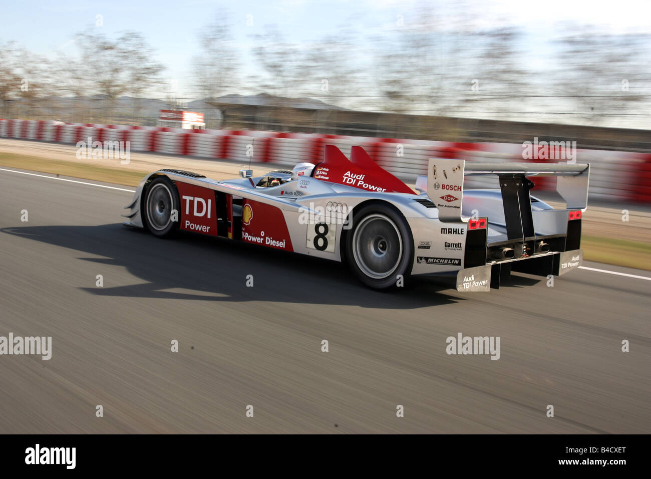 Audi R10 TDI, model year 2006-, Le Mans, racing approx., silver ...