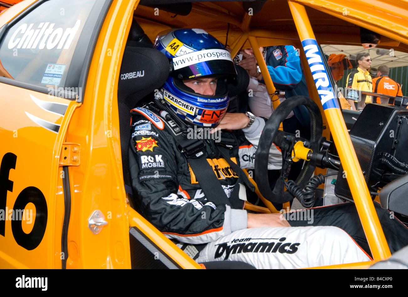 BTCC Chilton driver 2008 Stock Photo - Alamy