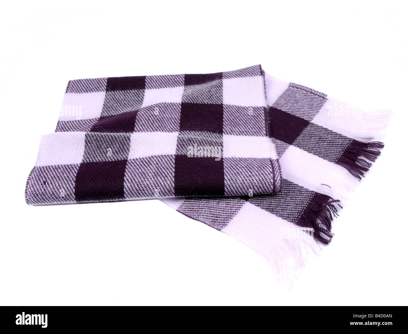 Checkered winter scarf Stock Photo - Alamy