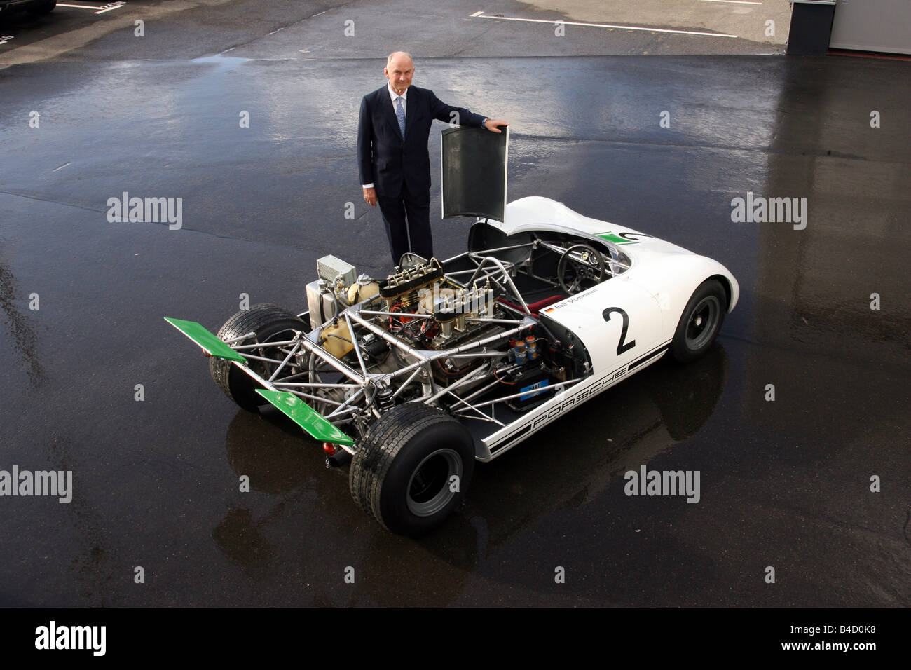 Ferdinand Piech with Porsche Bergspyder 909 from the year 1968 Stock ...