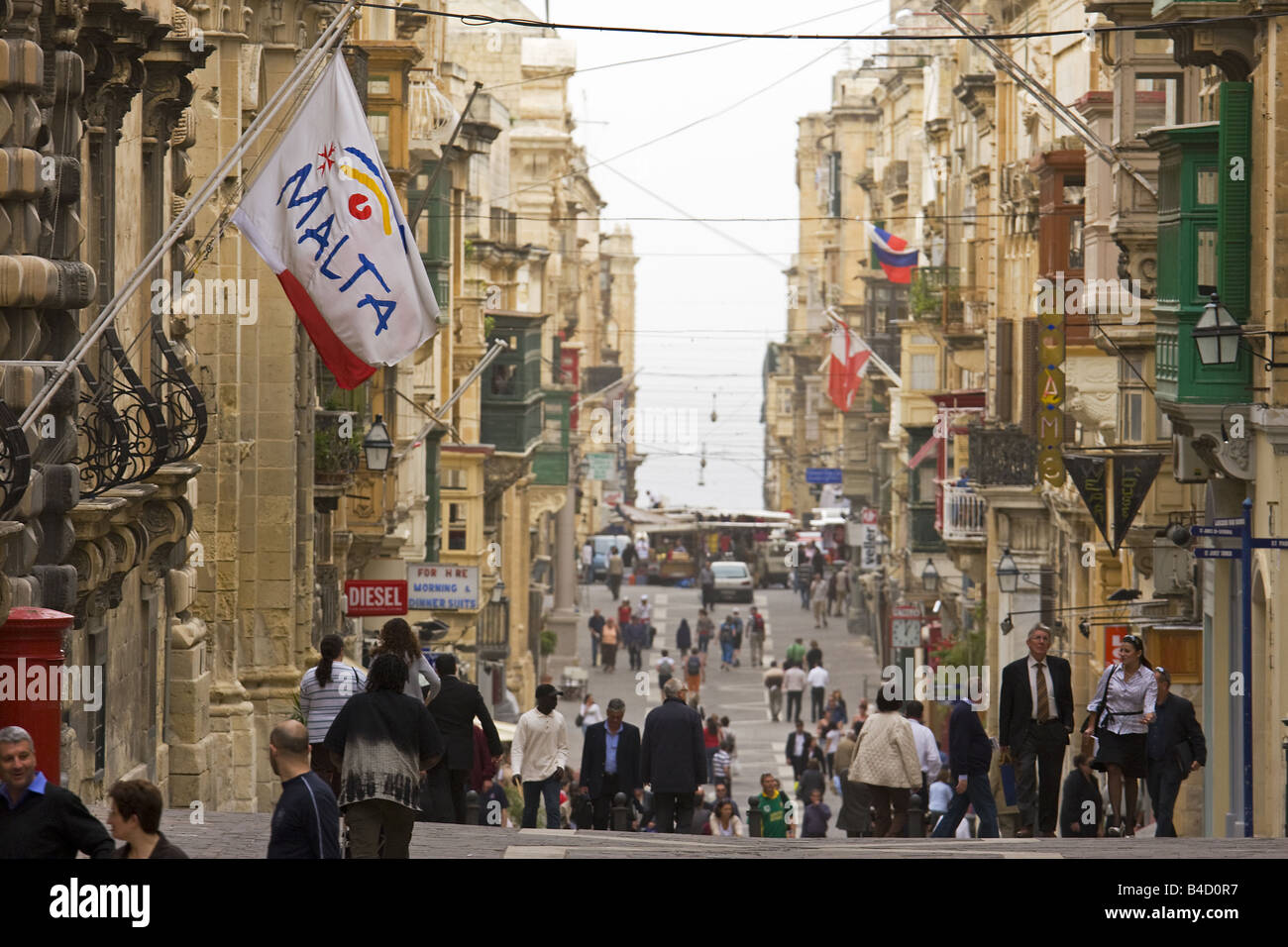 Merchants street valletta malta hi-res stock photography and images - Alamy