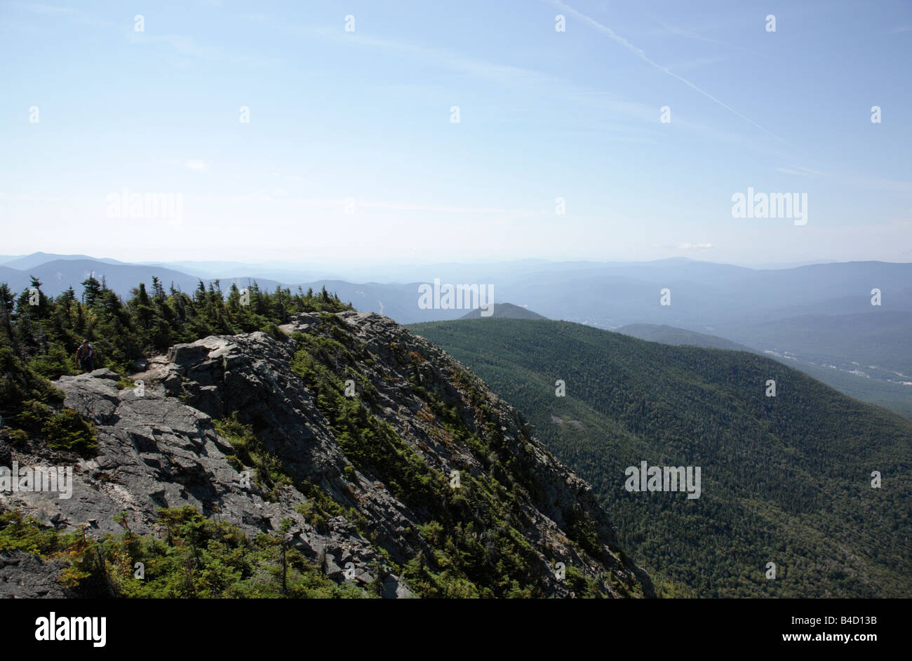 The rocky summit of Mount Flume during the summer months Located in the ...