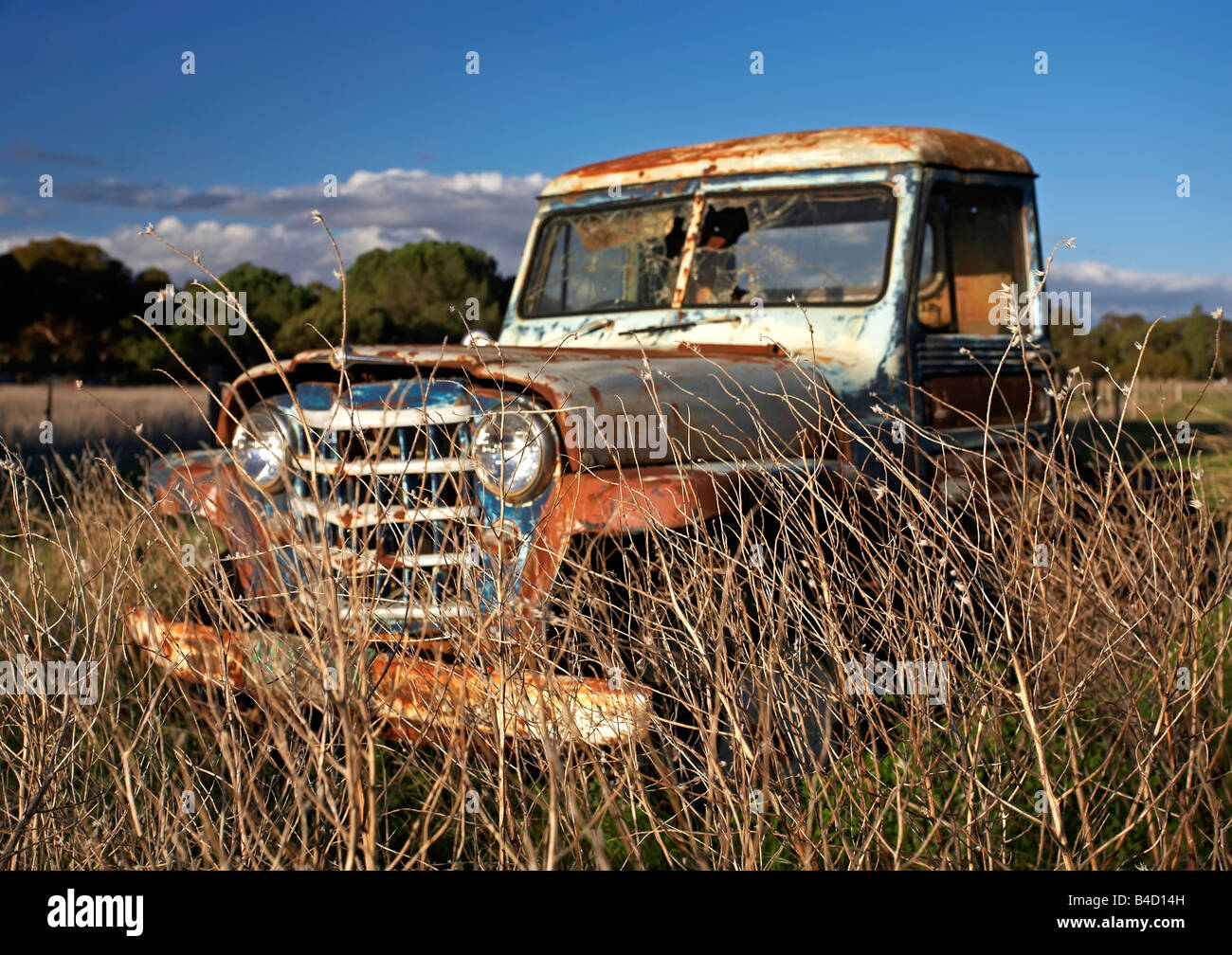 Old abandoned car Wreck Stock Photo - Alamy