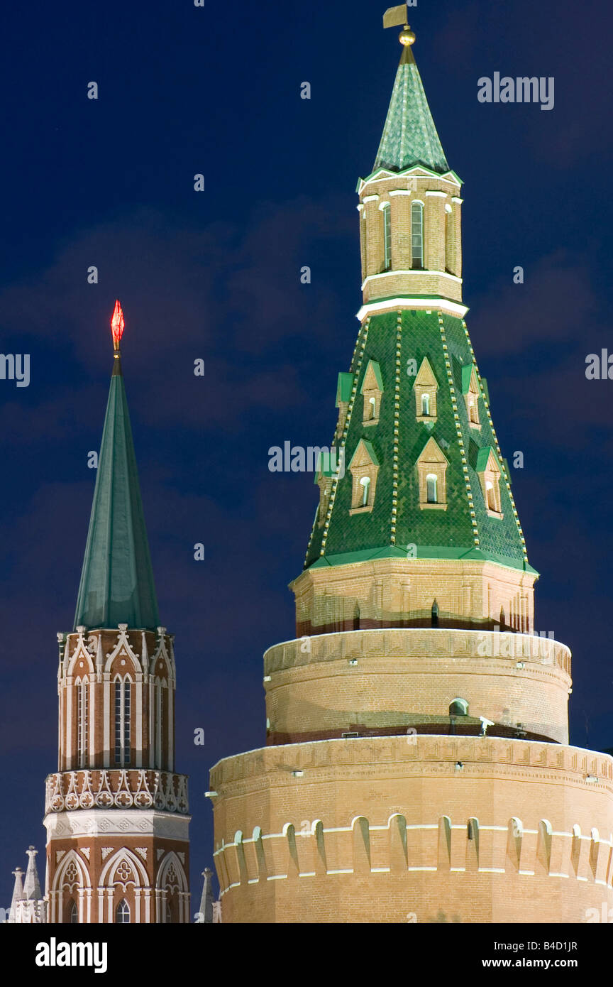 Russia Moscow Kremlin Tower with star Stock Photo - Alamy