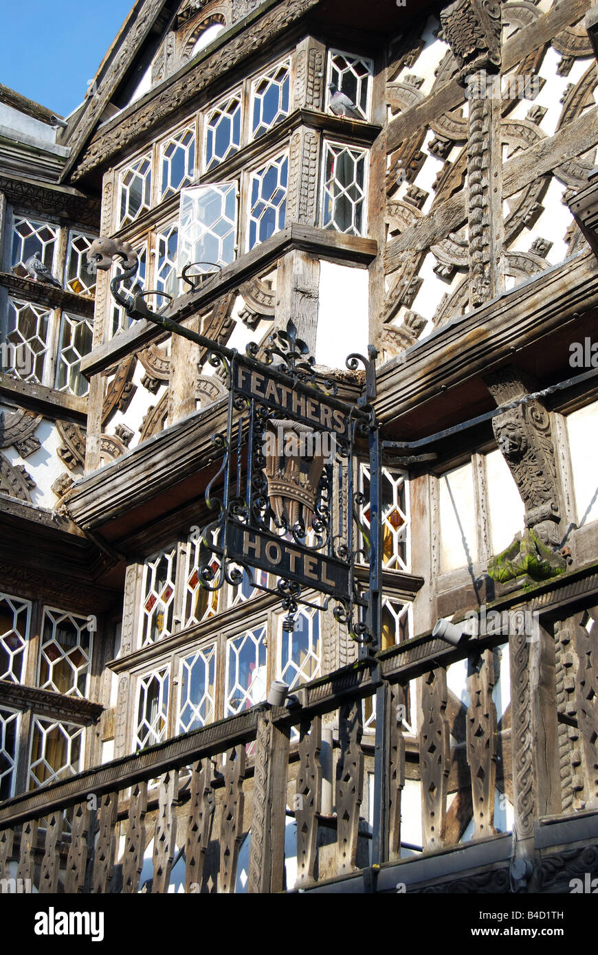 The Feathers Hotel, Bull Ring, Ludlow, Shropshire, England, United ...