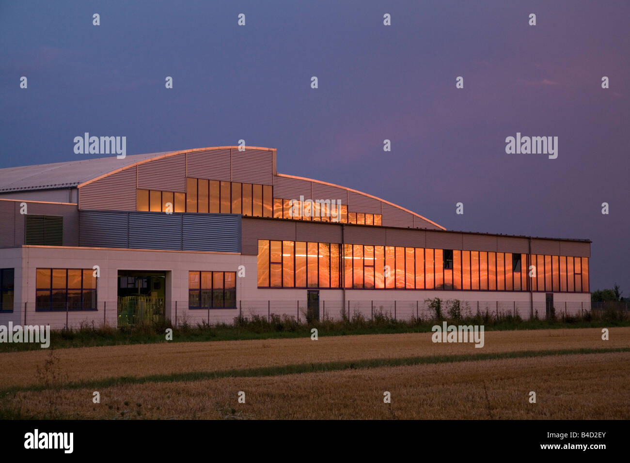 Factory on the outskirts of Kosching Bayern between Munich and Nurnberg ...
