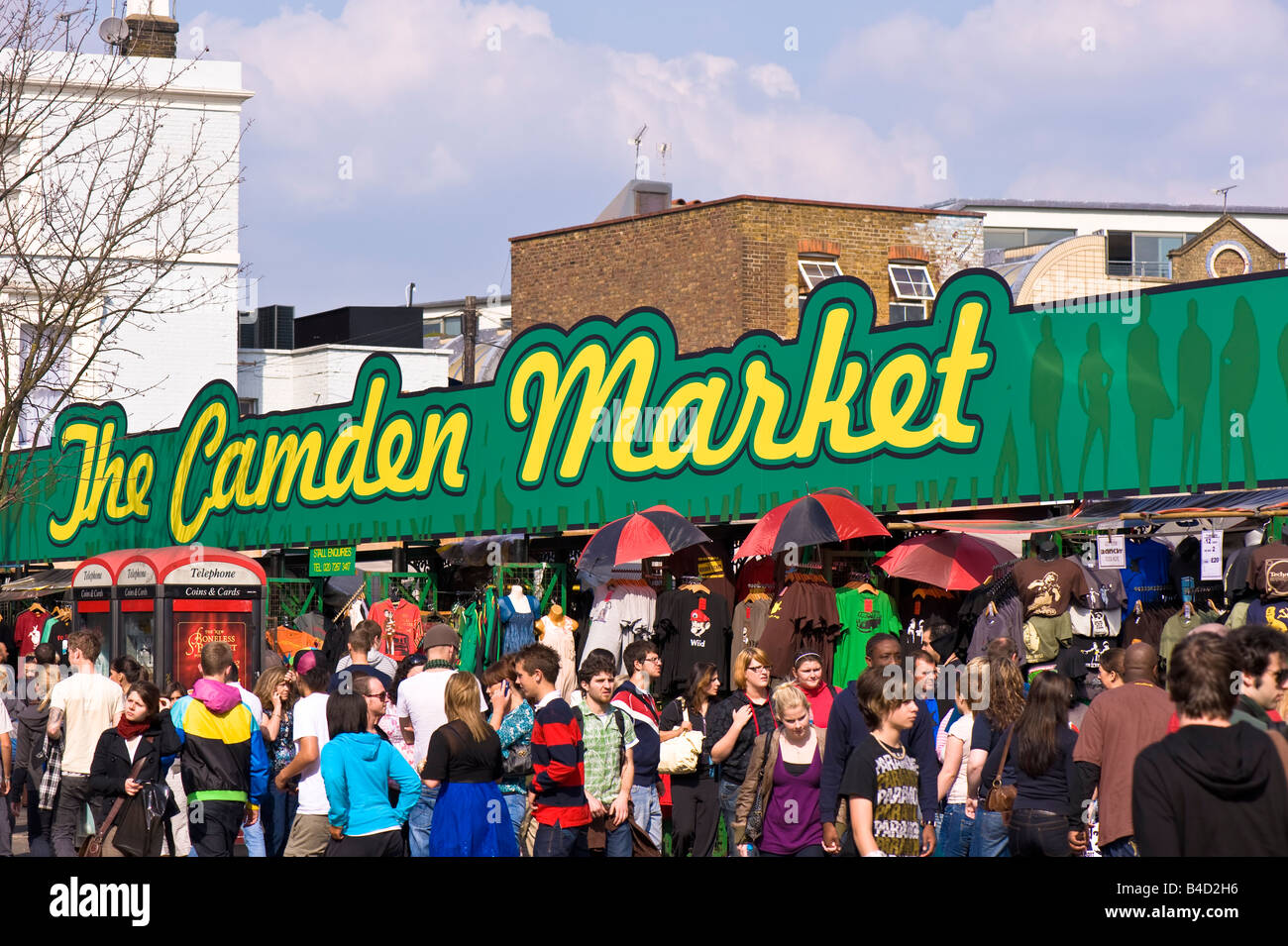 The Camden Market Camden High Street NW1 London United Kingdom Stock ...