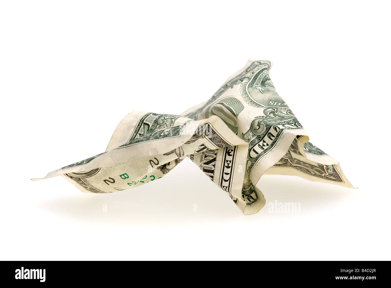 Crumpled currency Cut Out Stock Images & Pictures - Alamy