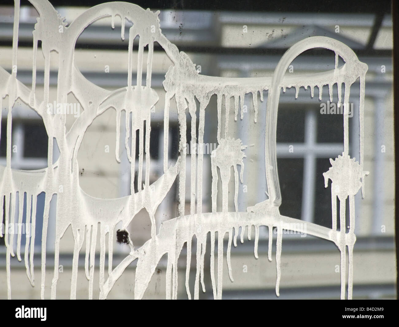 splashed paint on glass berlin, germany Stock Photo - Alamy