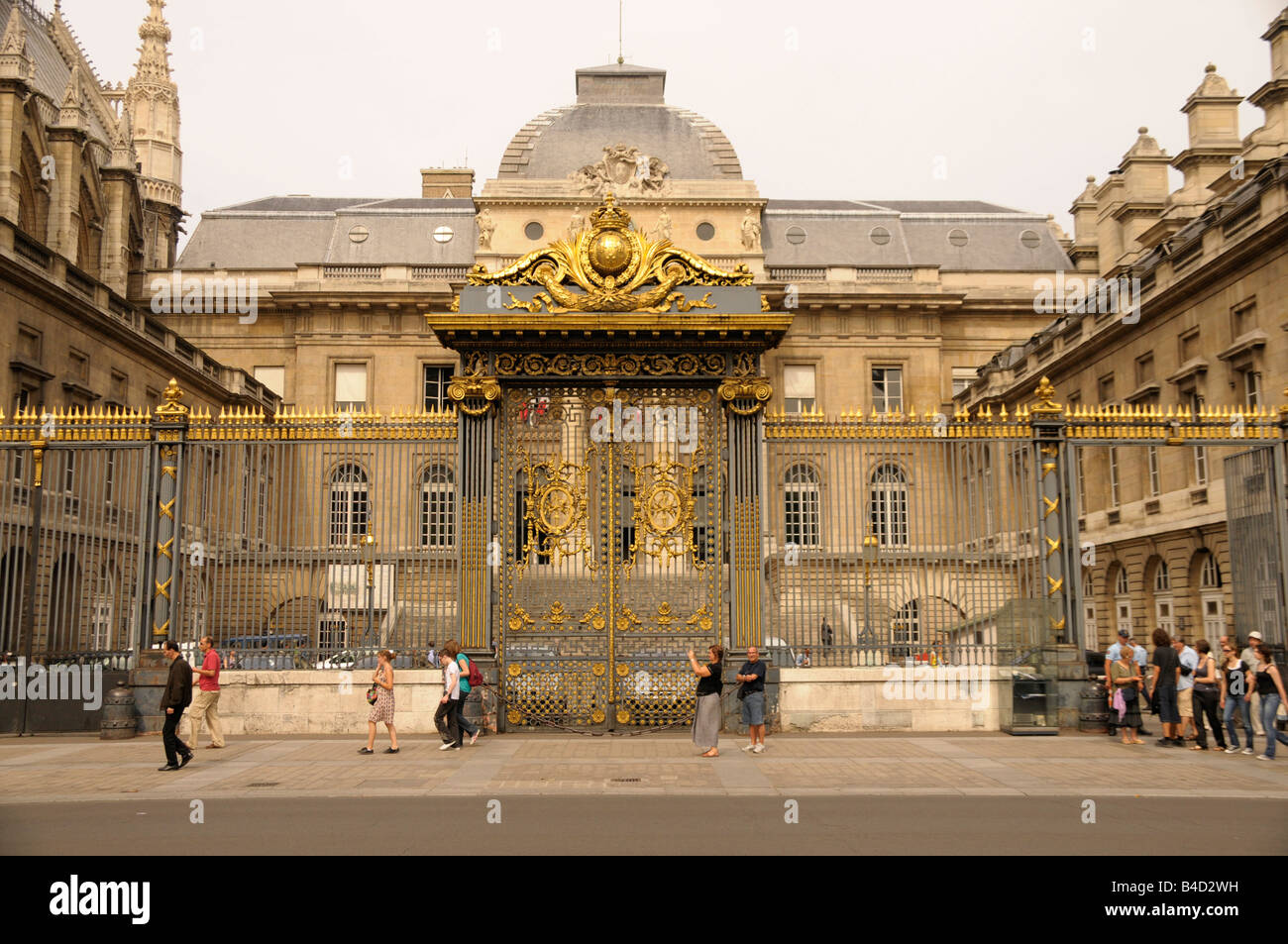 Palais de Justice and Cour du Mai in Paris France Stock Photo - Alamy