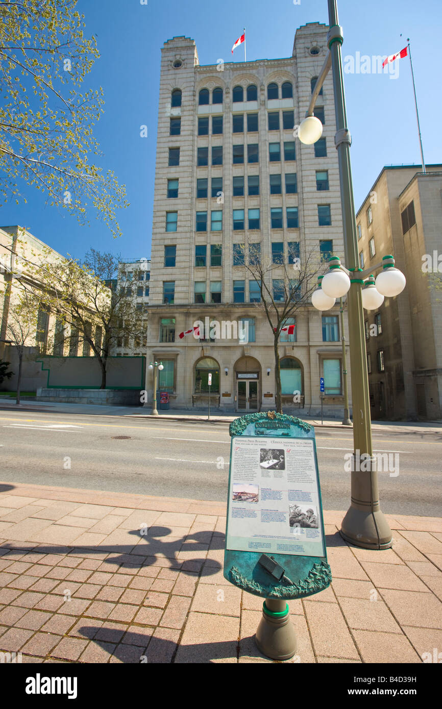 National Press Building in the city of Ottawa, Ontario, Canada Stock ...