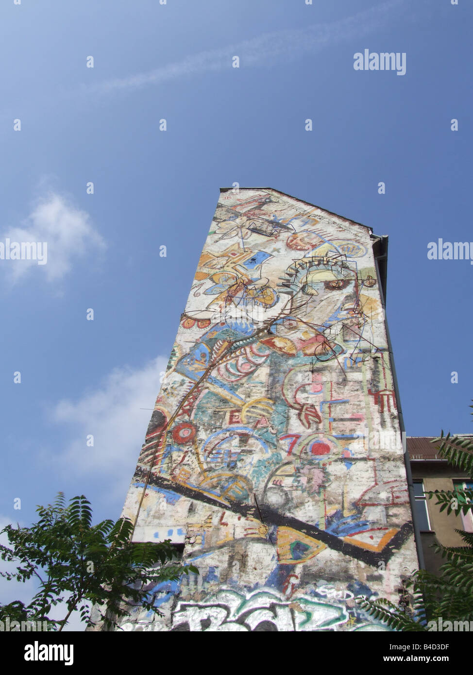 graffiti on building wall in berlin germany Stock Photo - Alamy