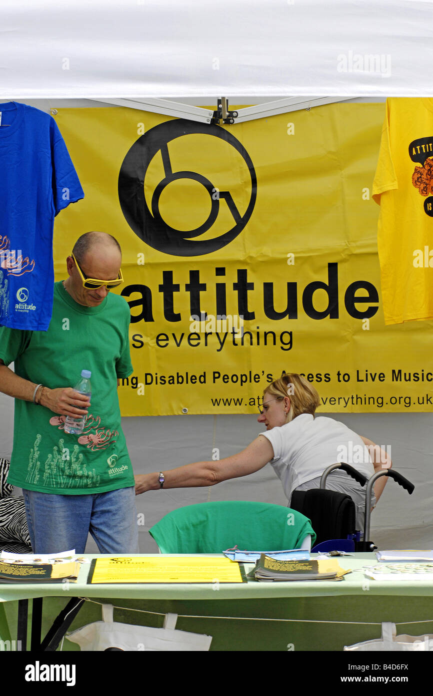 Attitude is Everything display at the Liberty festival London Stock ...