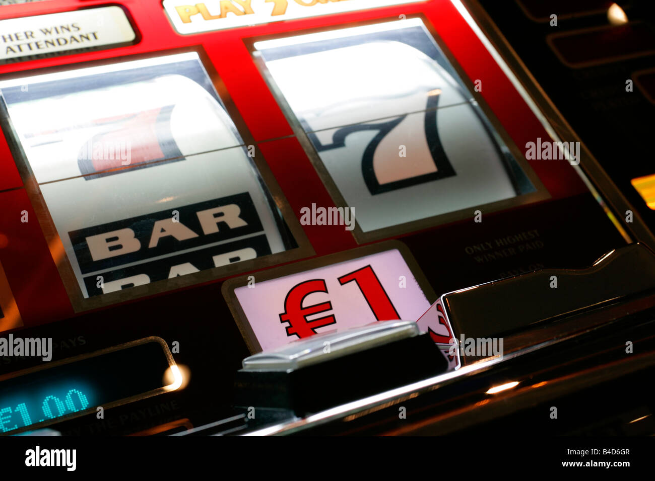 casino slot machine one euro jetton coin easy spin money betting gaming ...