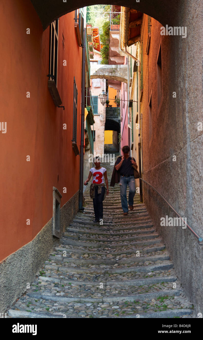 Steps at Varenna Lake Como Lombardy Italy Stock Photo - Alamy