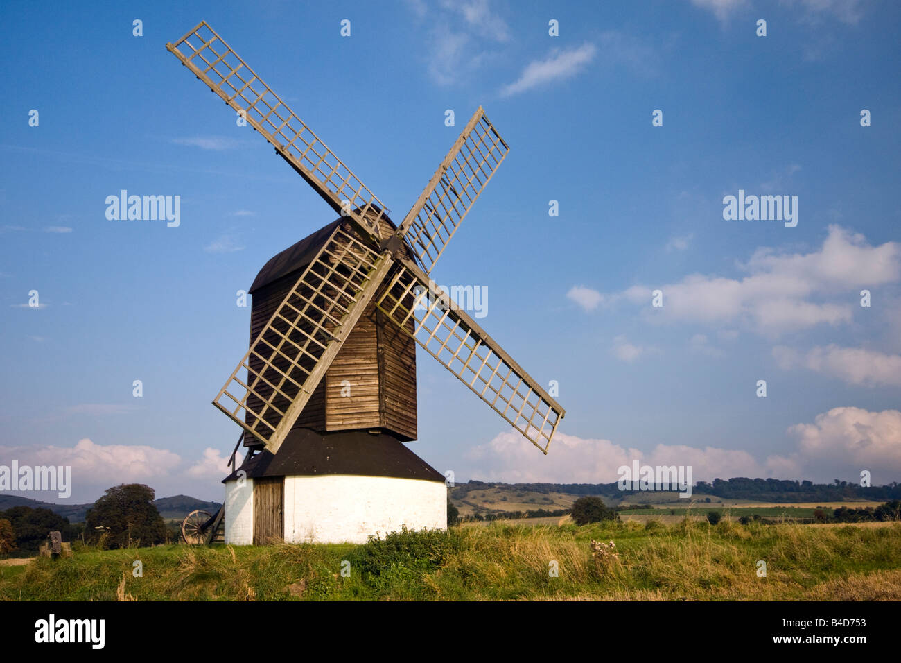 Pitstone post windmill dating from 1627 - the oldest in the UK Stock ...