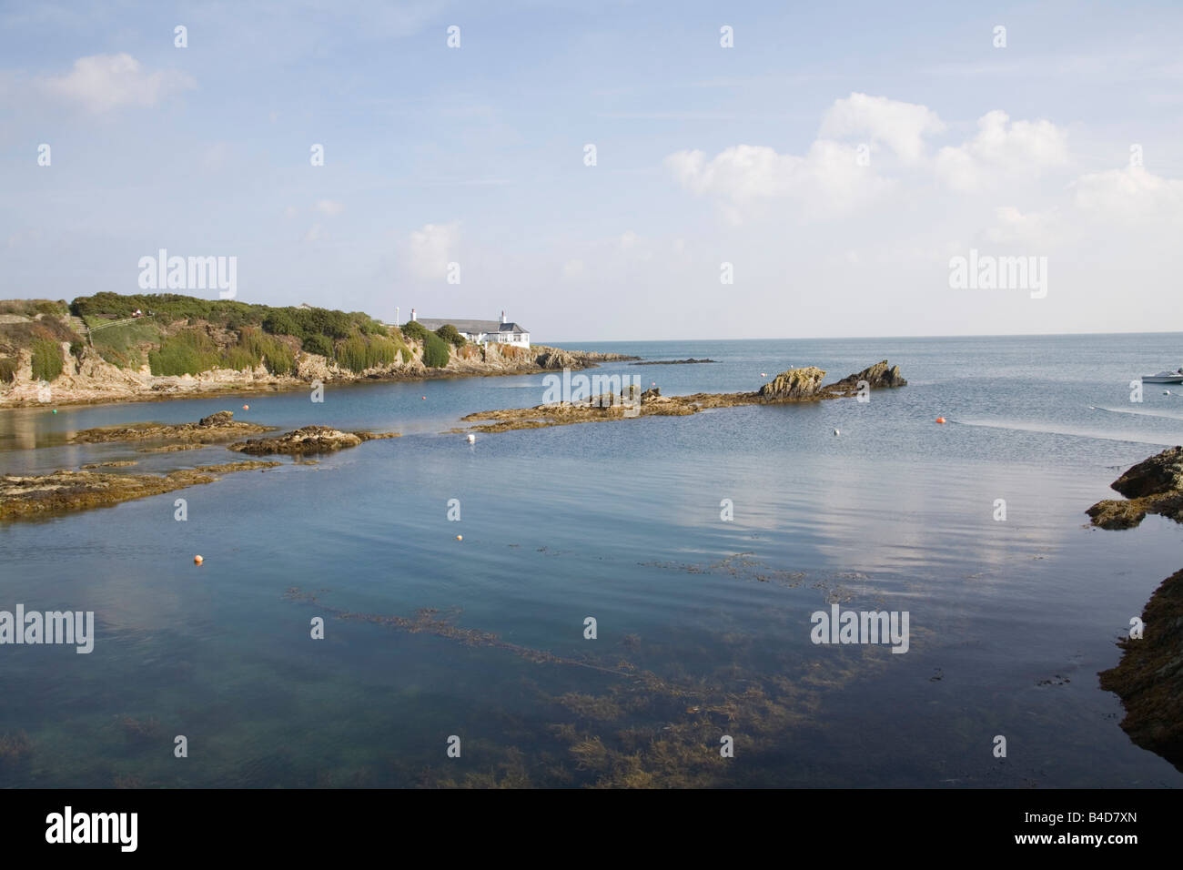 Bull Bay Isle of Anglesey North Wales UK September View across Bull Bay ...