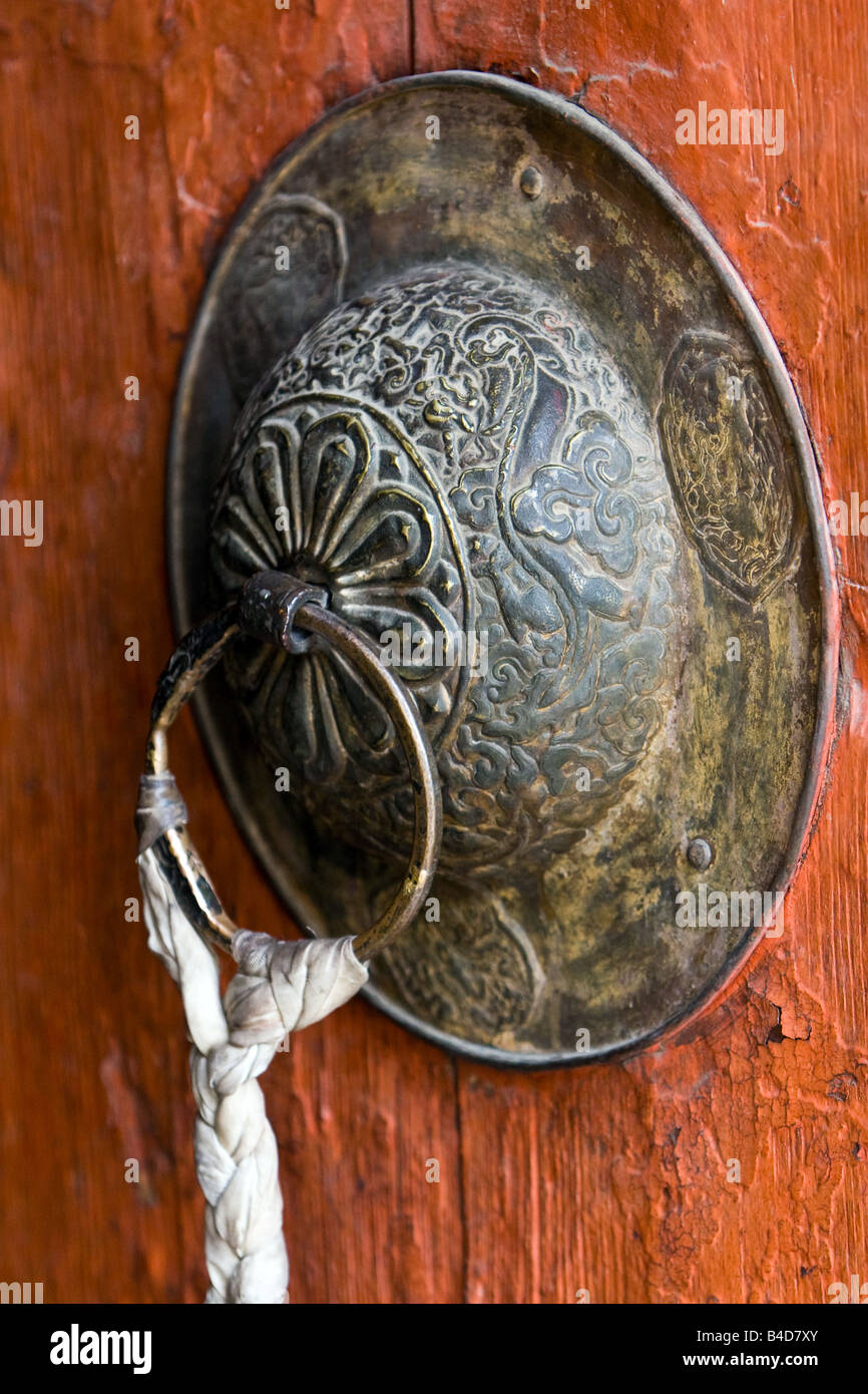 Door from the Leh Monastery Gompa Ladakh Stock Photo - Alamy