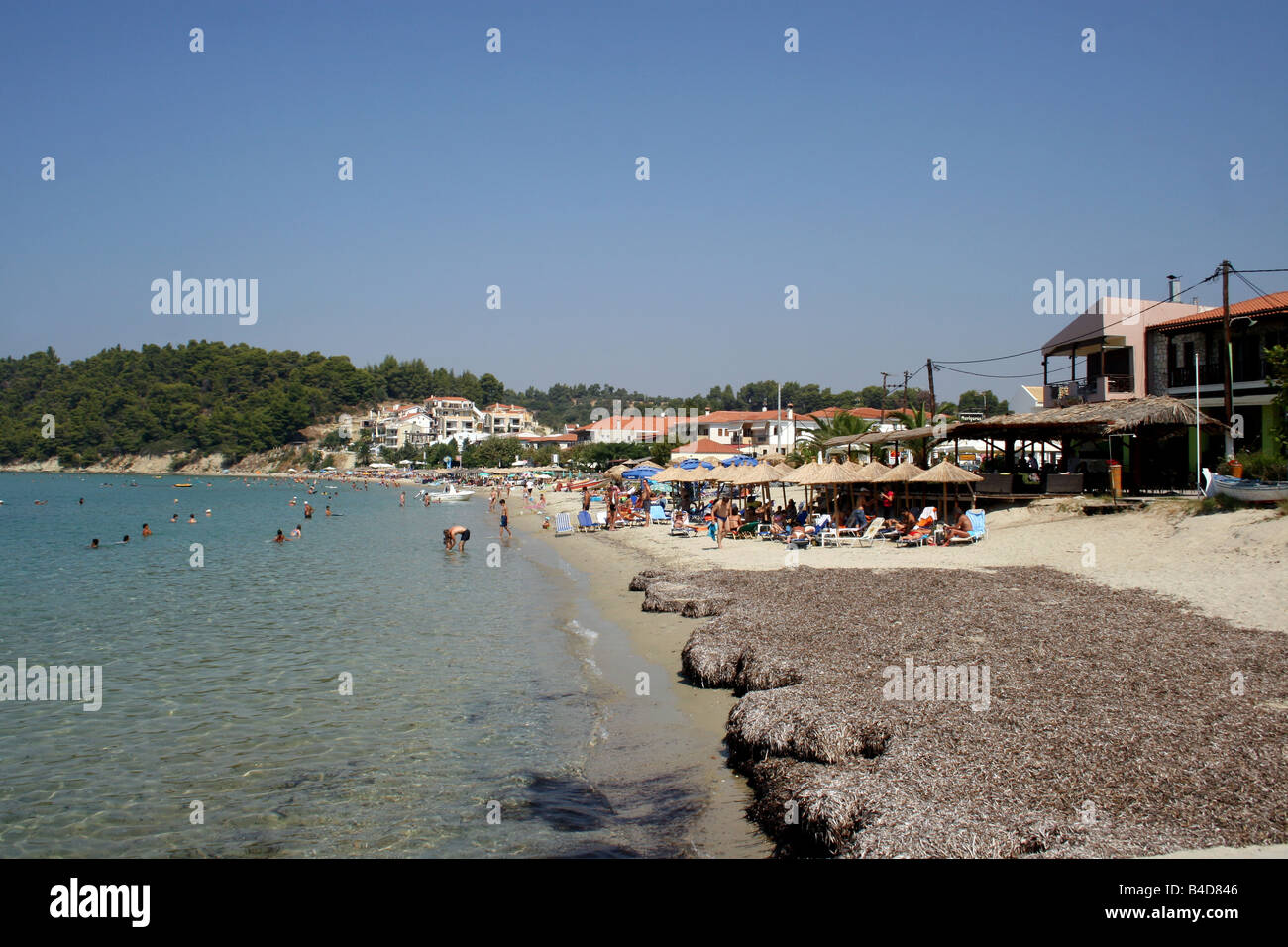 SIVIRI BEACH (NORTH). KASSANDRA PENINSULA. HALKIDIKI. GREECE Stock ...