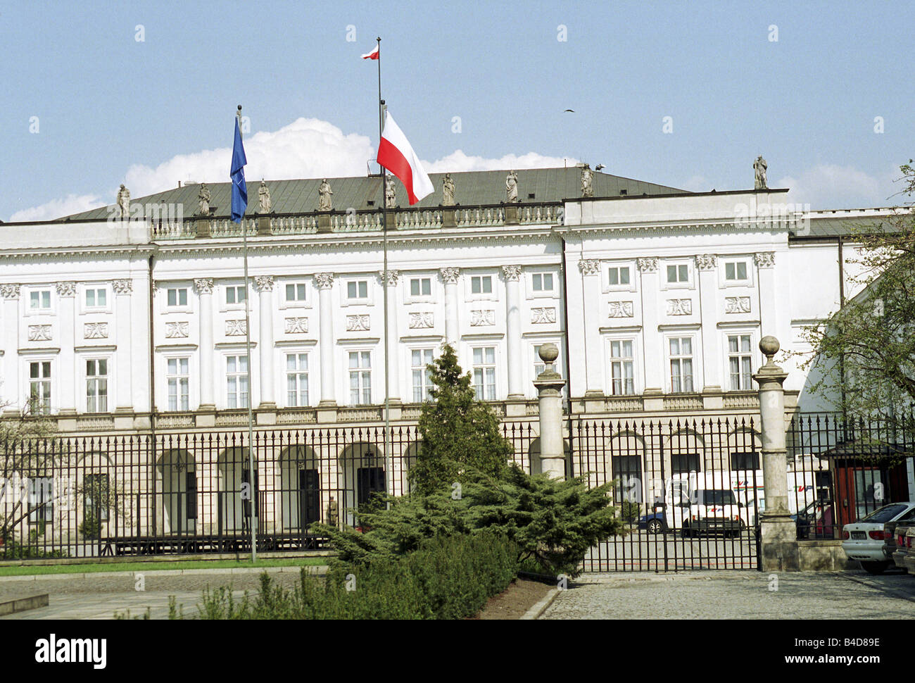 The Presidential Palace in Warsaw, Poland Stock Photo - Alamy