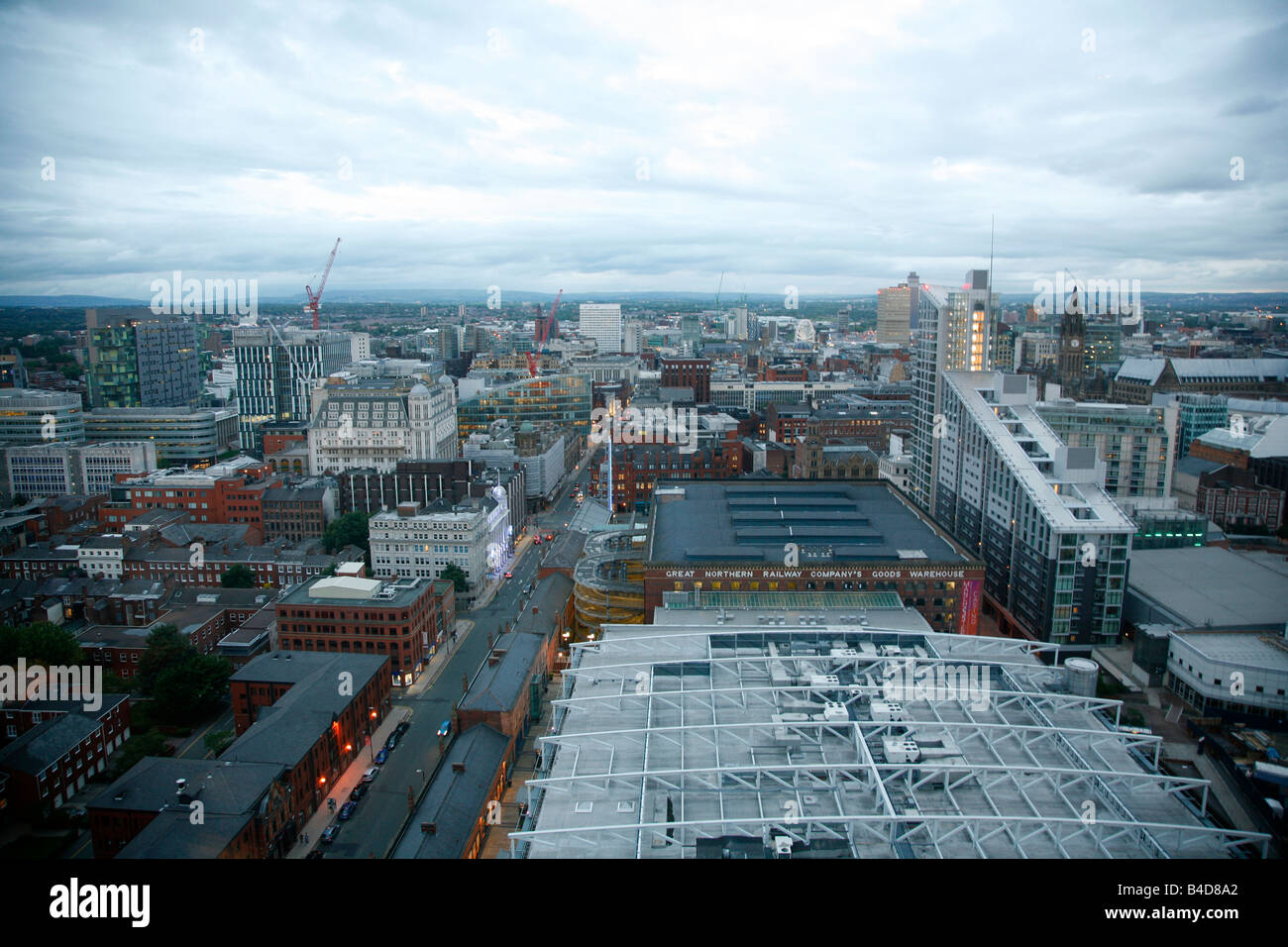 July 2008 - The skyline of Manchester England UK Stock Photo - Alamy