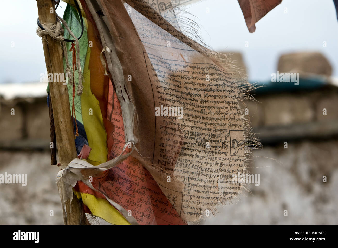 Tibetan Buddhist Prayer Flags Stock Photo - Alamy
