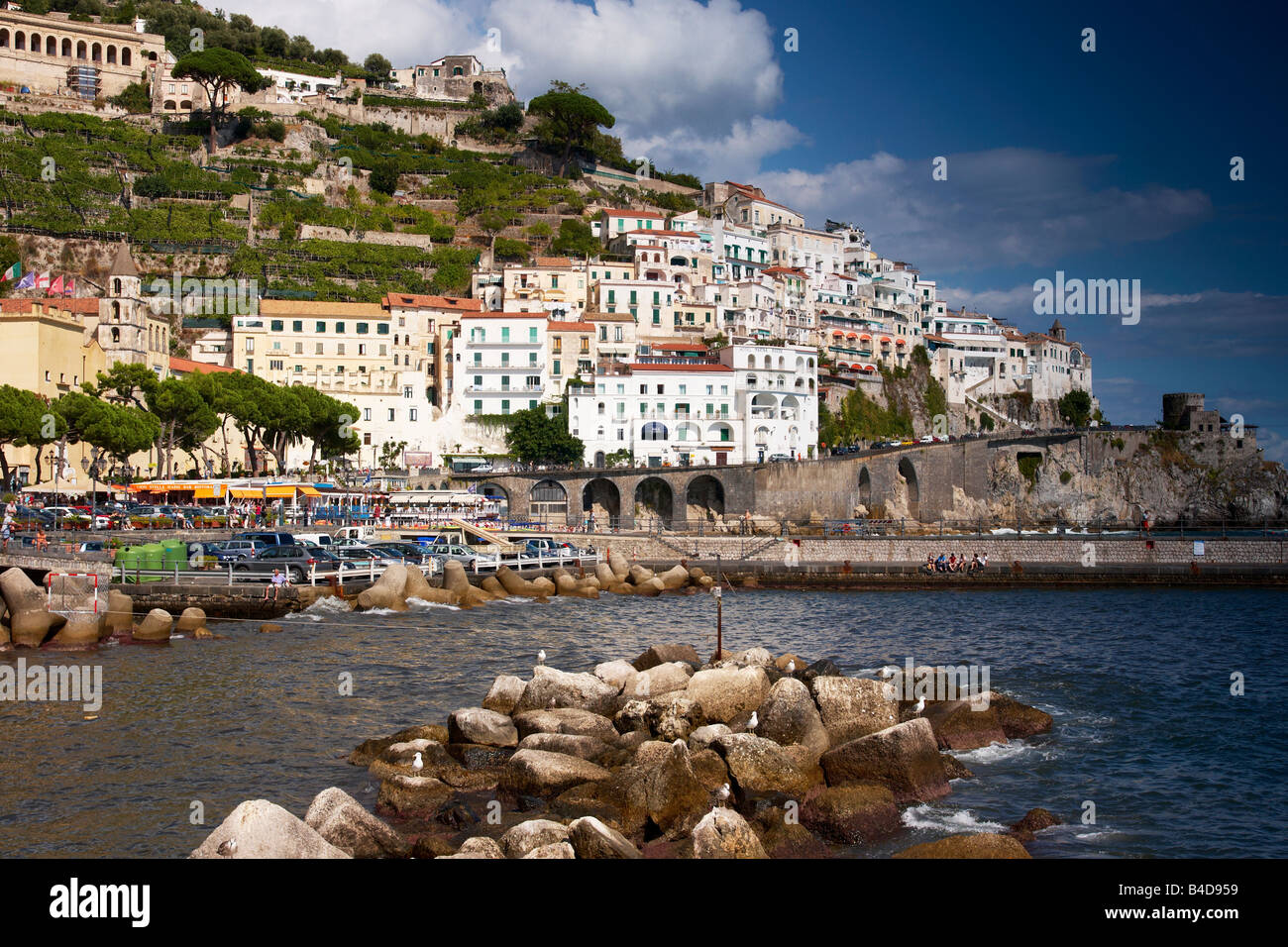 Coast at Amalfi, Bay of Salerno, Italy Stock Photo - Alamy