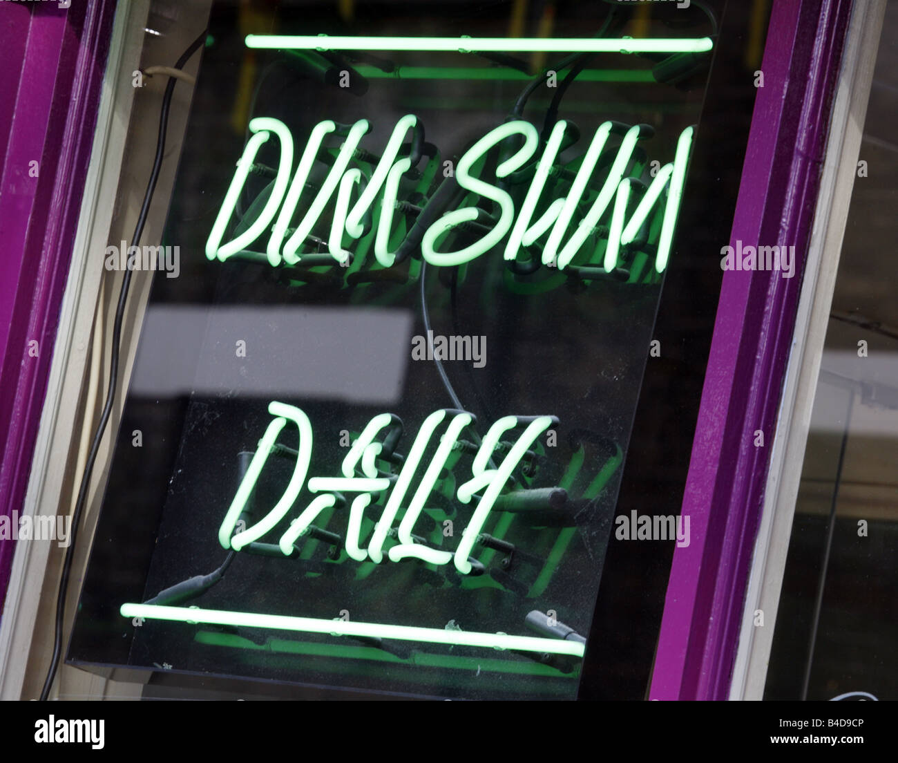 Dim Sum Daily Neon Sign in Chinese Restaurant, China Town, London ...