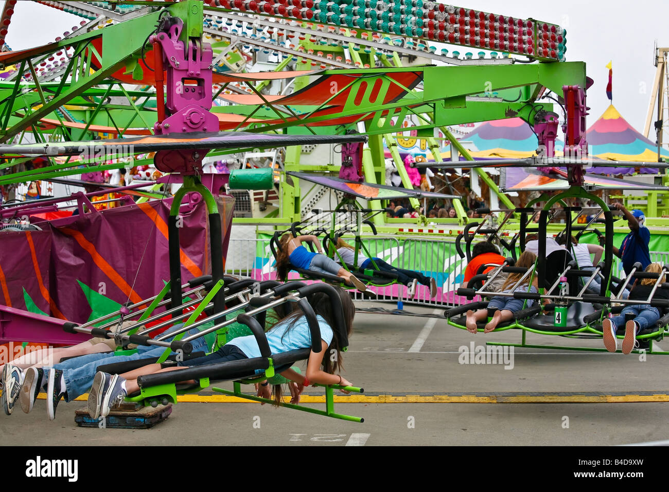 Amusement ride at the San Diego County Fair in Del Mar CA US Stock ...
