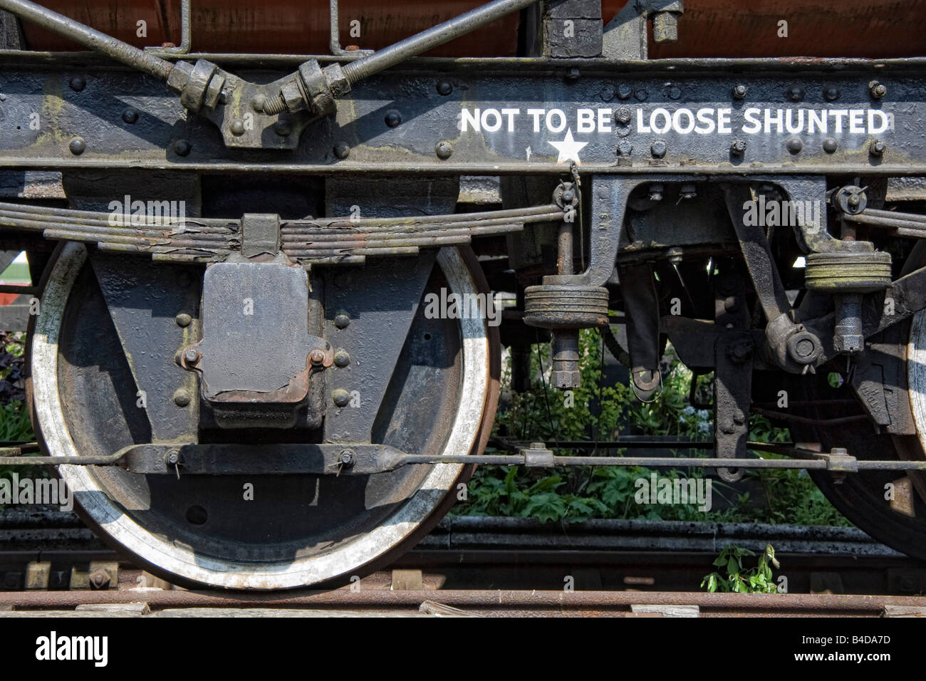 Railroad passenger car wheels hi-res stock photography and images - Alamy