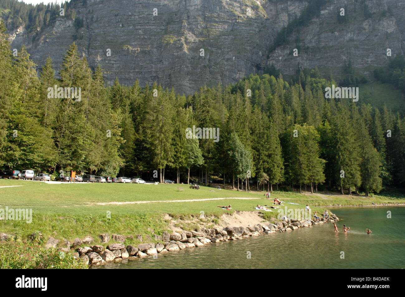Lac montriond swimming hi-res stock photography and images - Alamy