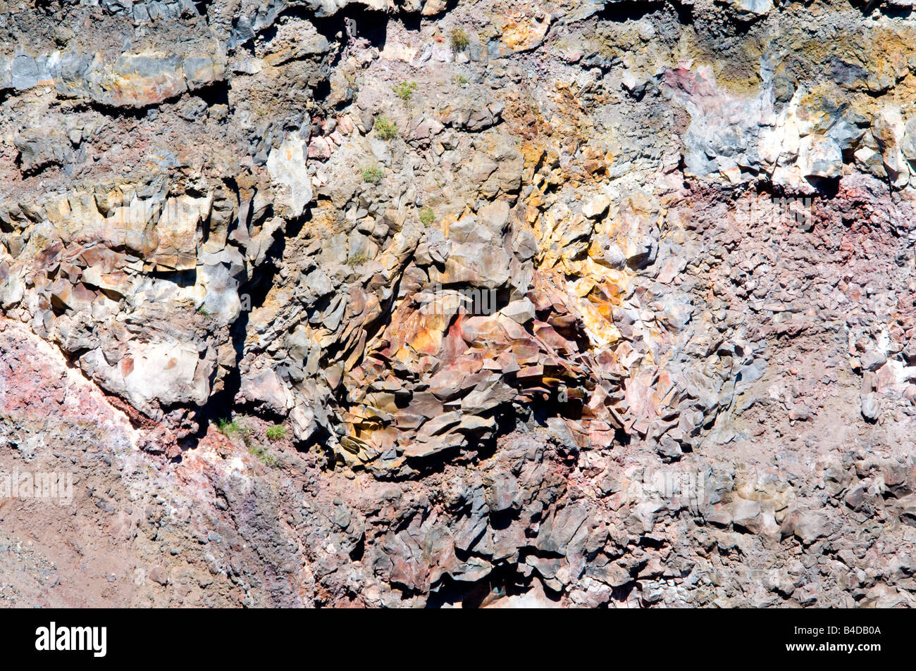 Close up of a rock formation on Mount Vesuvius Stock Photo - Alamy