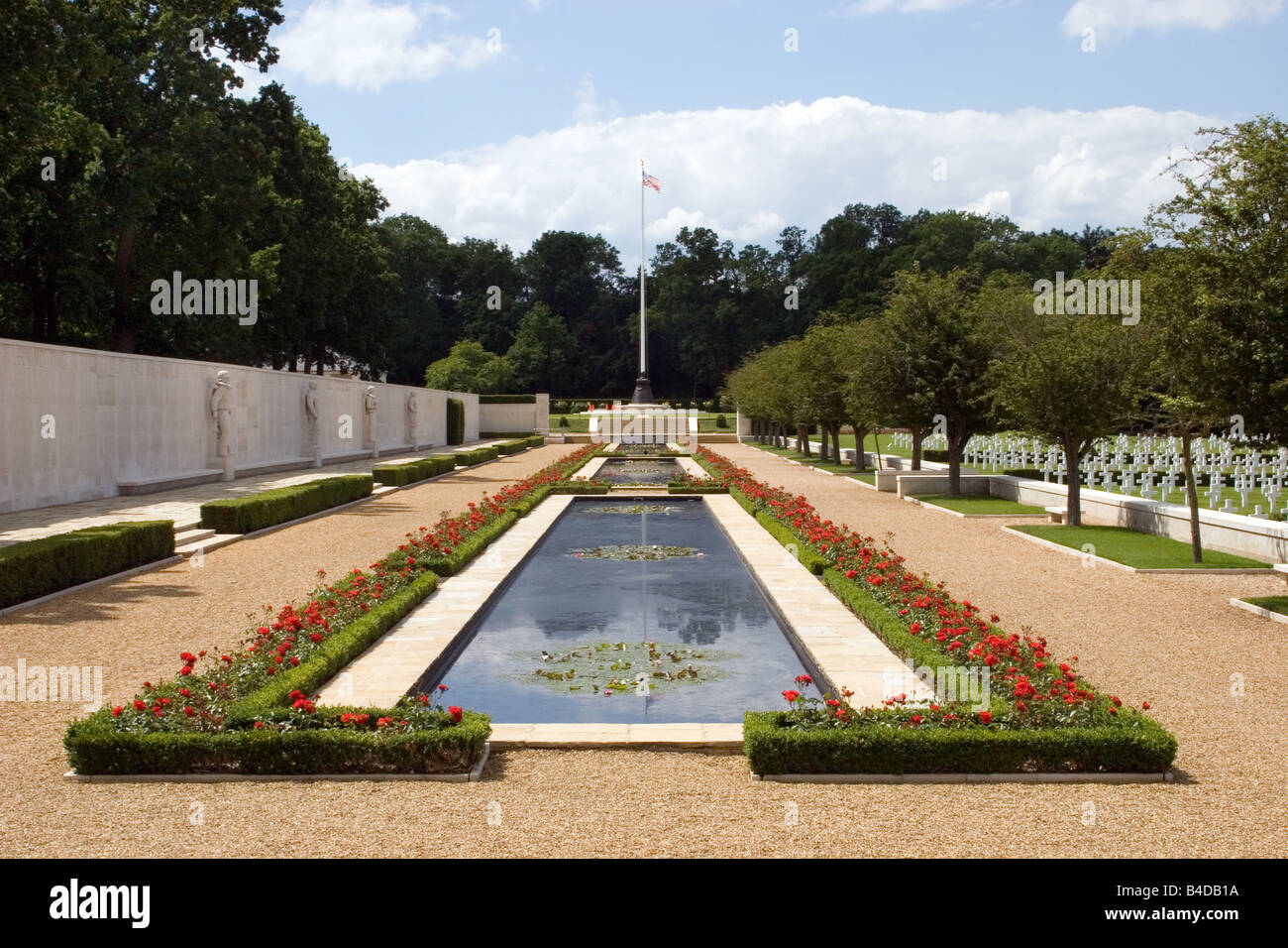 the American Cemetery Memorial grounds war museum nr Madingley ...