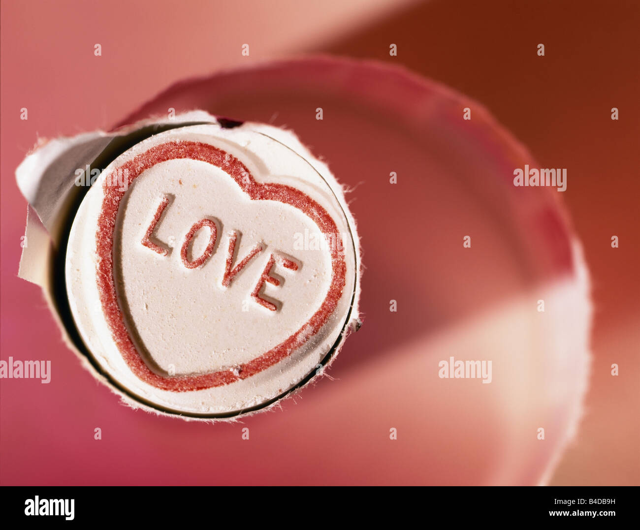 Valentine's Day - Love heart sweet unwrapped Stock Photo - Alamy