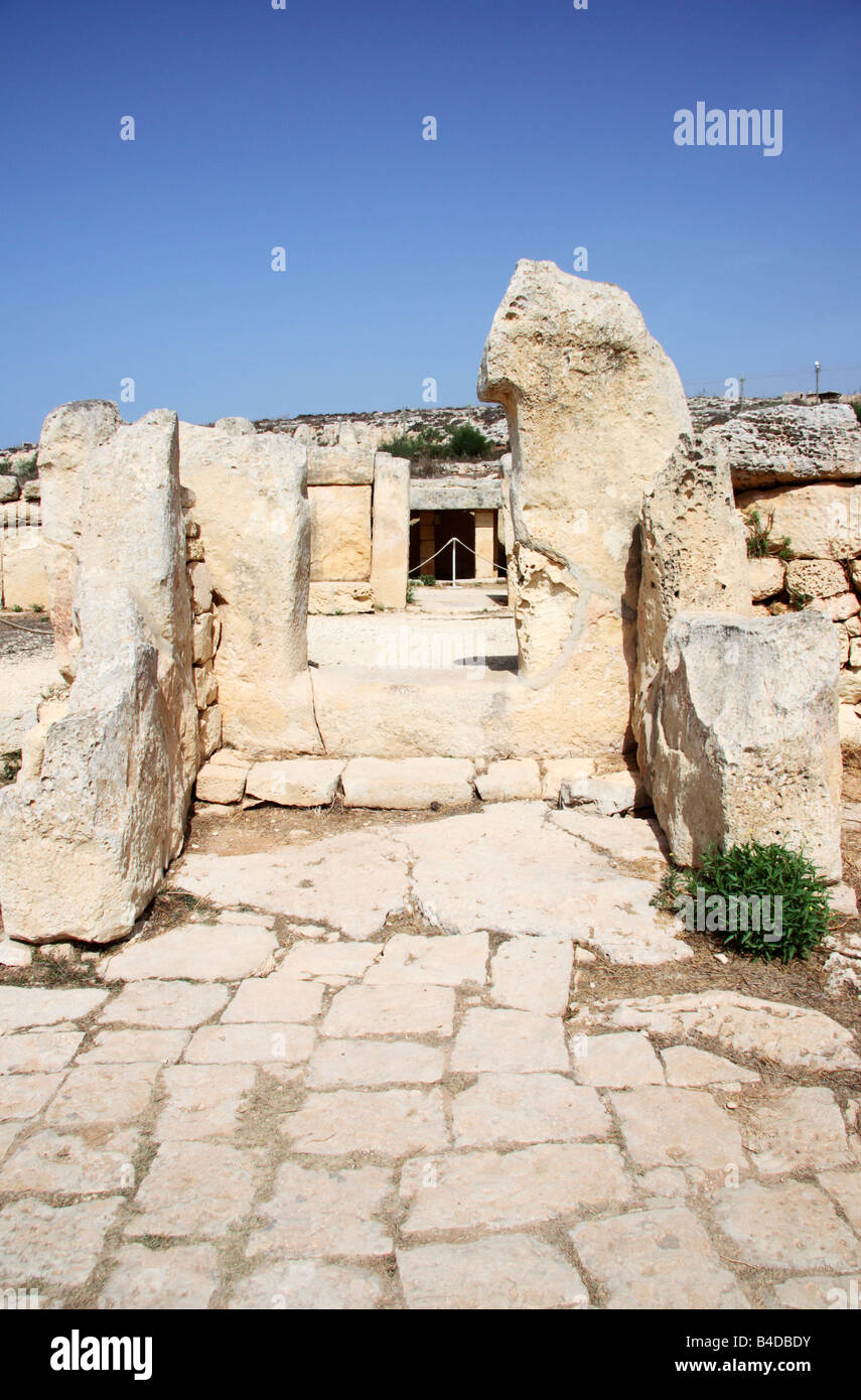 Mnajdra ancient temple entrance, Malta Stock Photo - Alamy