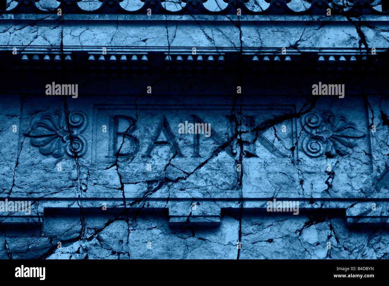 Banking system collapse Stock Photo - Alamy