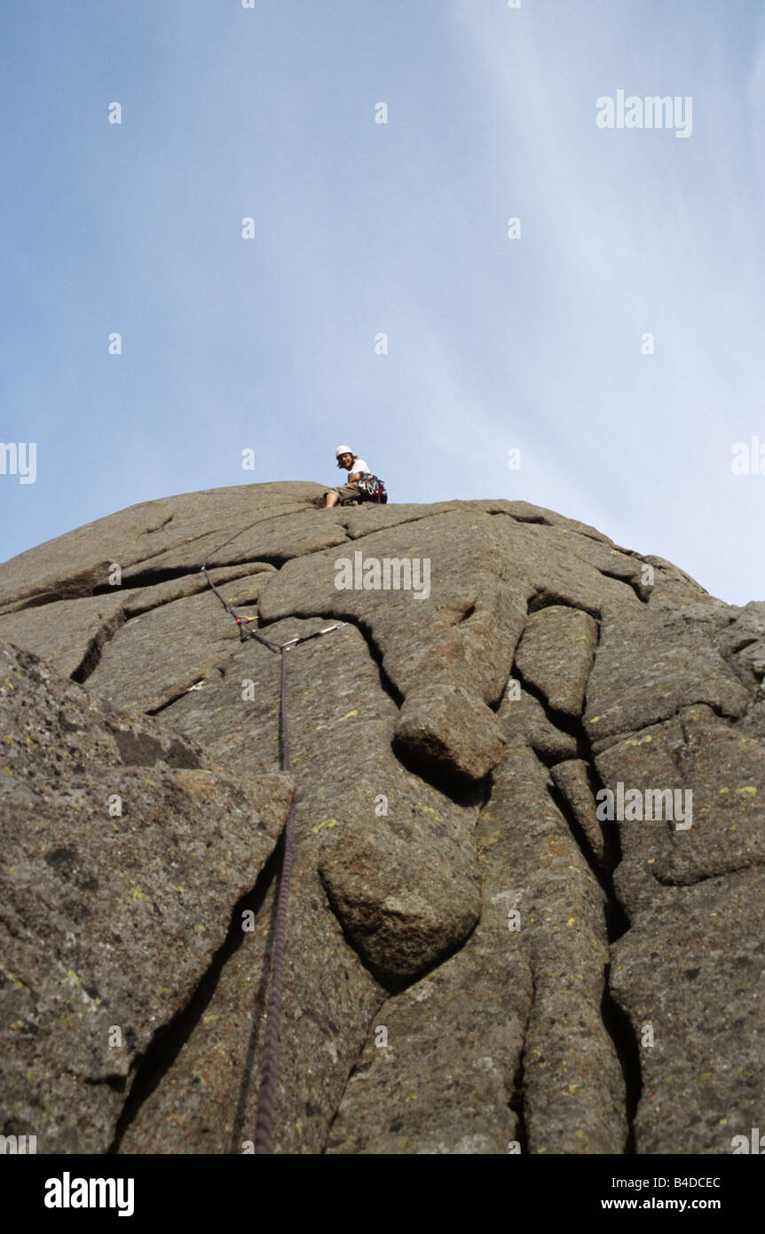 Rock climbing at Lofoten Islands, arctic Norway Stock Photo - Alamy