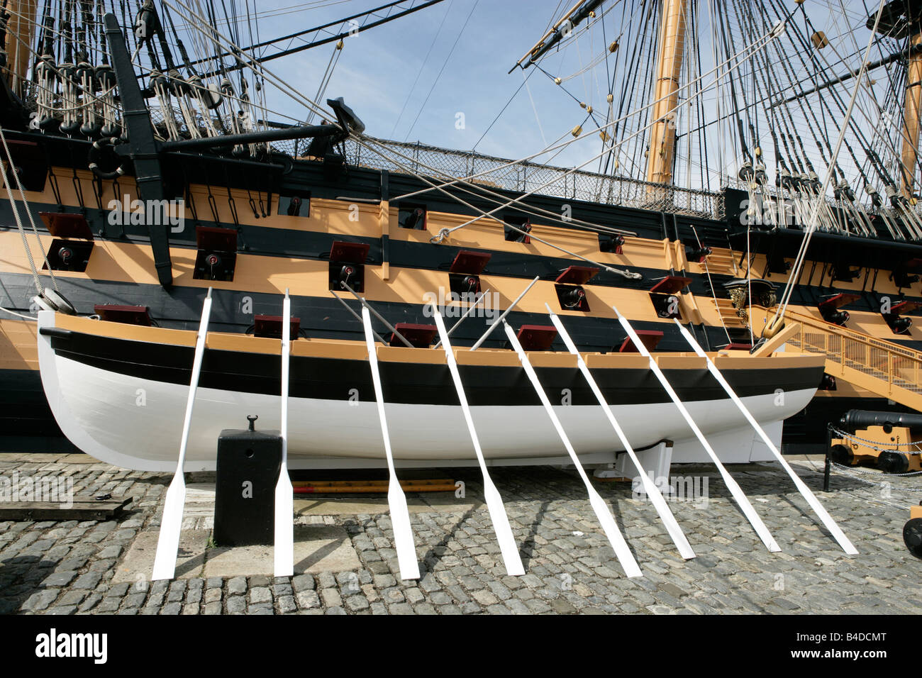 City of Portsmouth. England. HMS Victory’s ships launch in Portsmouth ...
