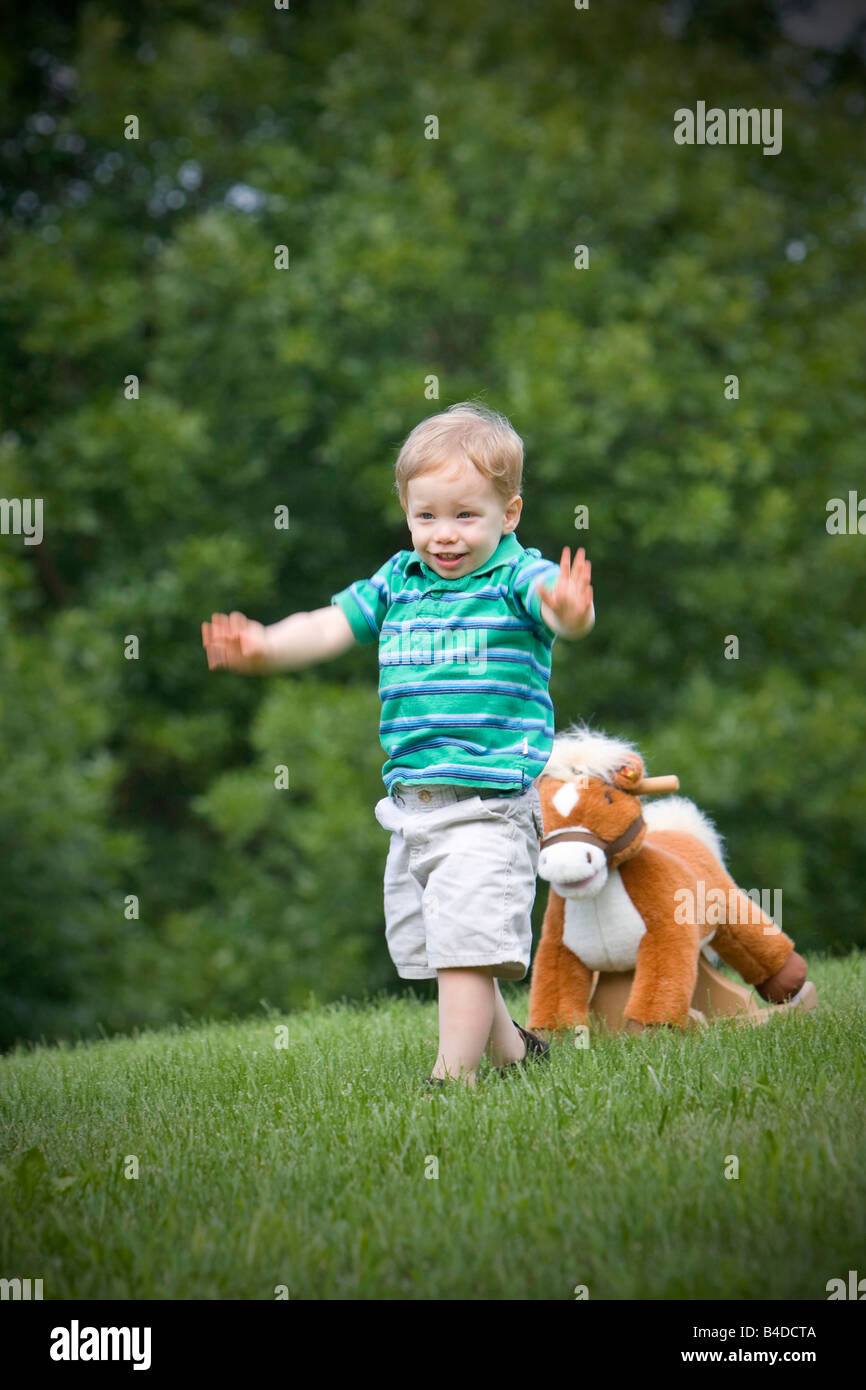 Frightened Child Running
