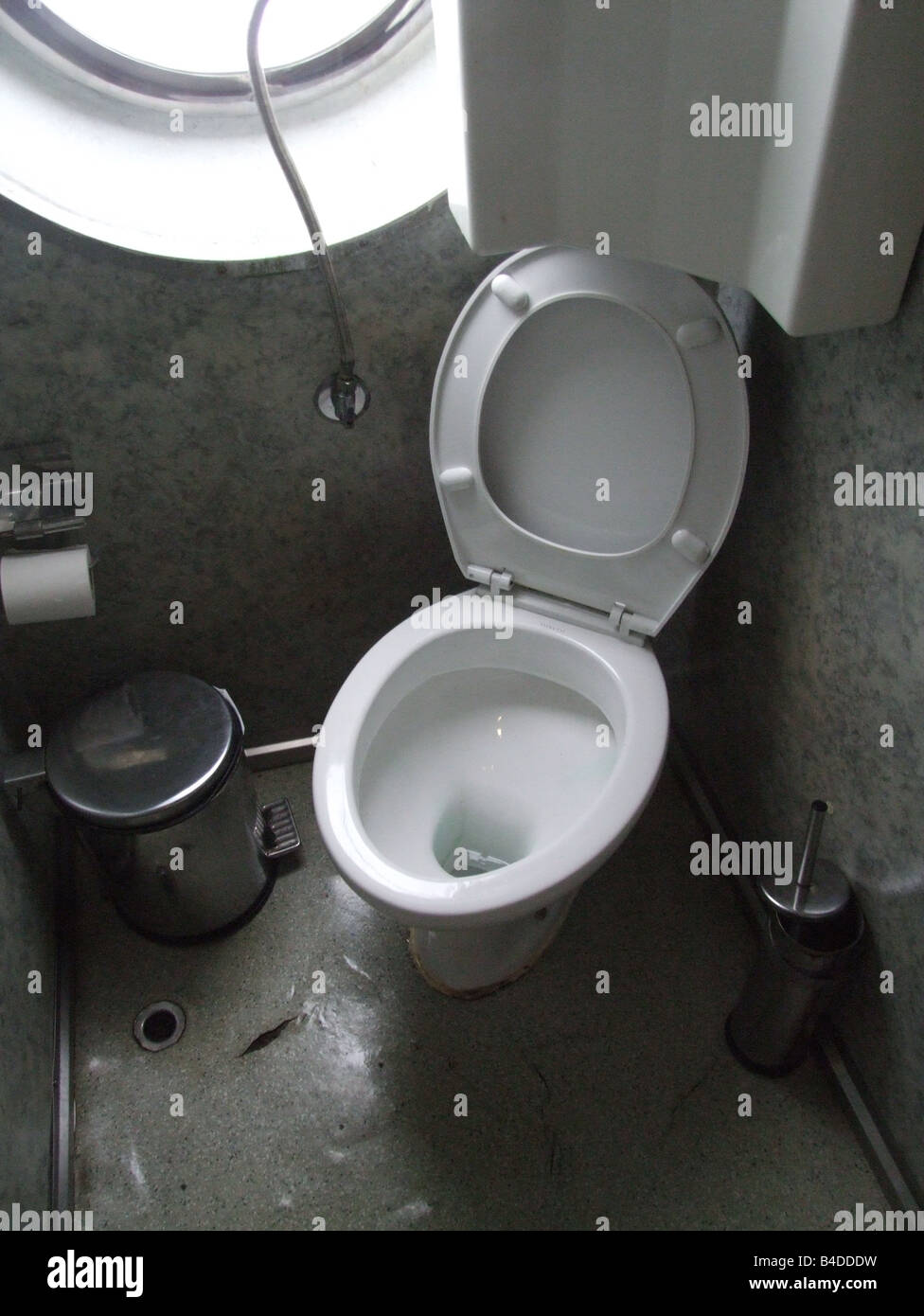 old dirty toilet pan inside ferry boat ship Stock Photo - Alamy