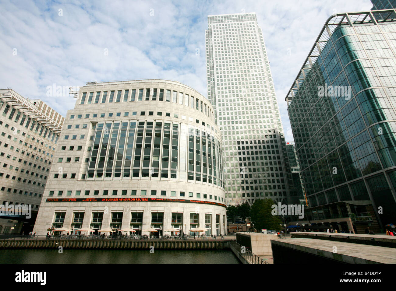 Reuters Plaza Canary Wharf London Docklands banking and financial area ...